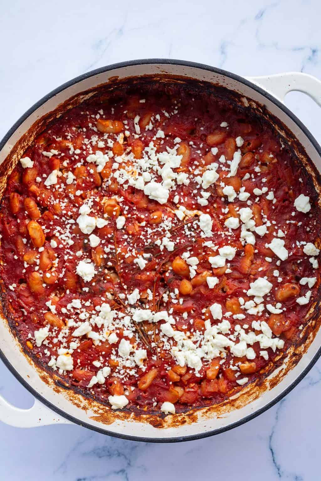 Gigantes Plaki (Bohnen in Tomatensauce) • Jules' Menu