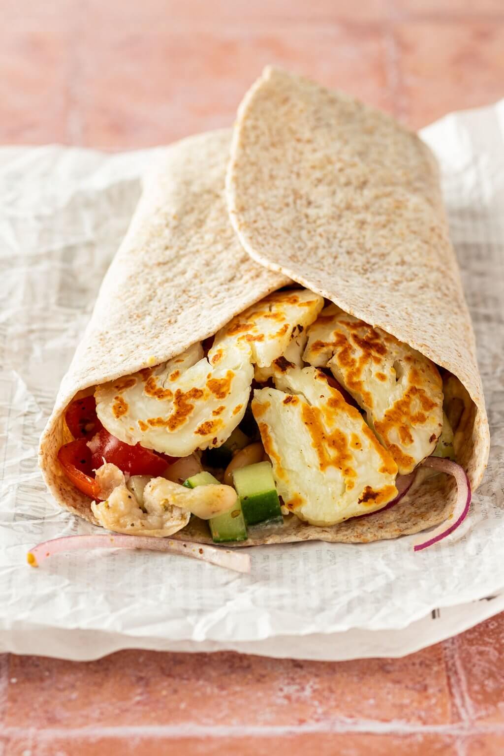 Halloumi Wrap • Jules' Menu