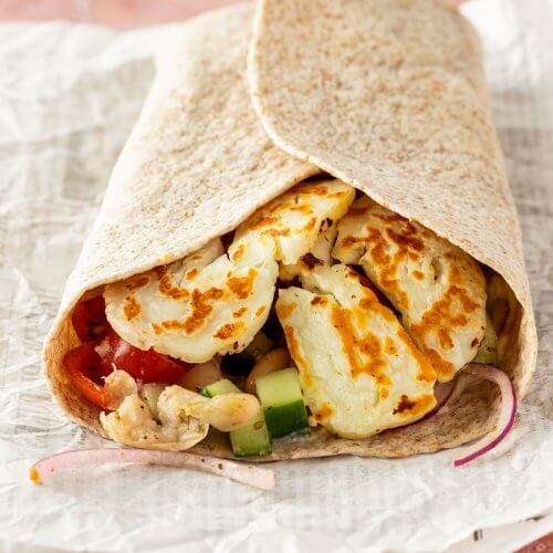 Halloumi Wrap • Jules' Menu