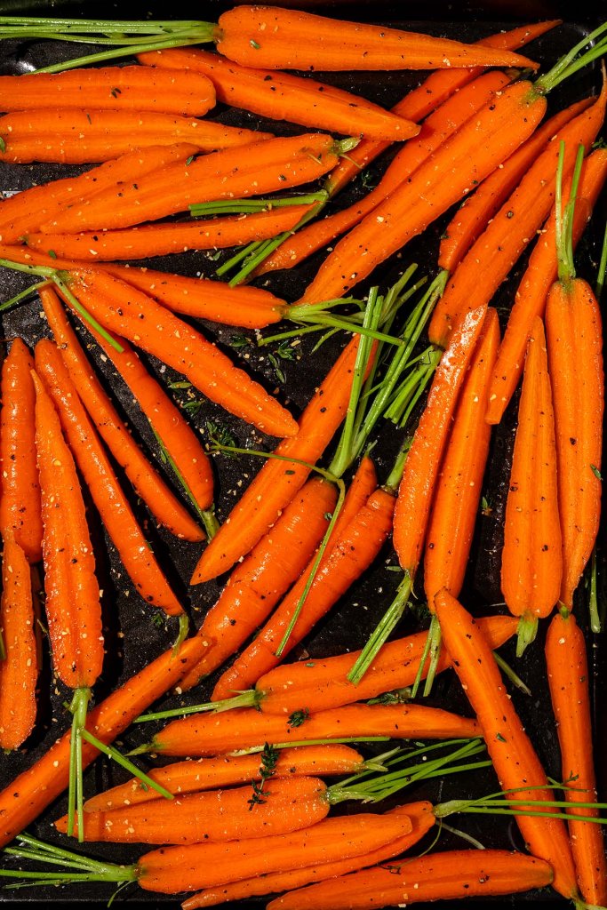 Karamellisierte Karotten aus dem Ofen • Jules' Menu