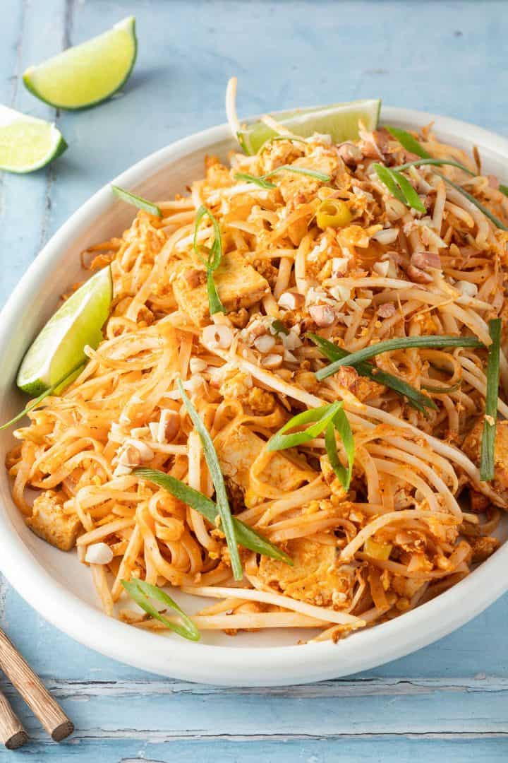 Pad Thai mit Tofu (vegetarisch) • Jules' Menu