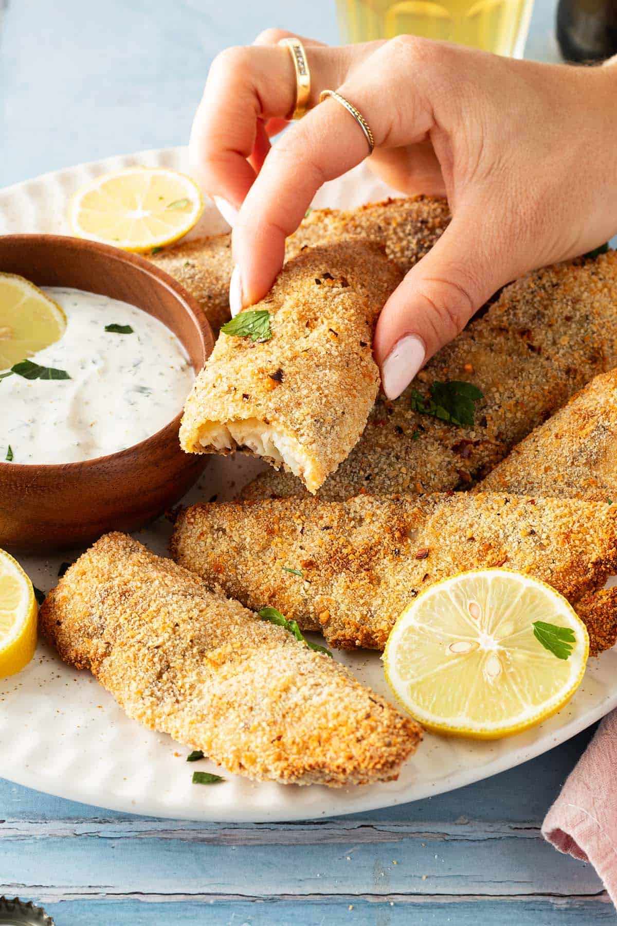 Knusprig panierter Fisch im Airfryer • Jules' Menu