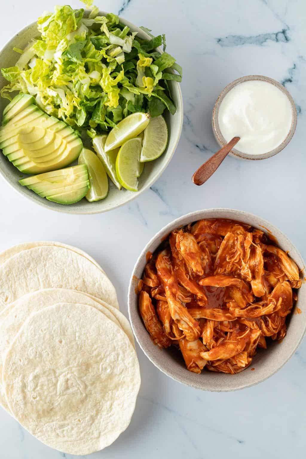 Mexikanische Pulled Chicken Tacos • Jules' Menu
