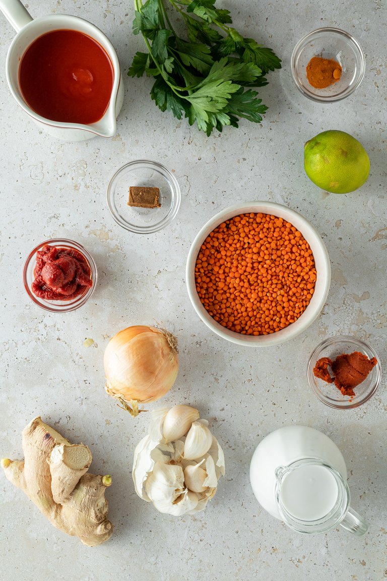 Rote Linsensuppe mit Kokosmilch • Jules' Menu