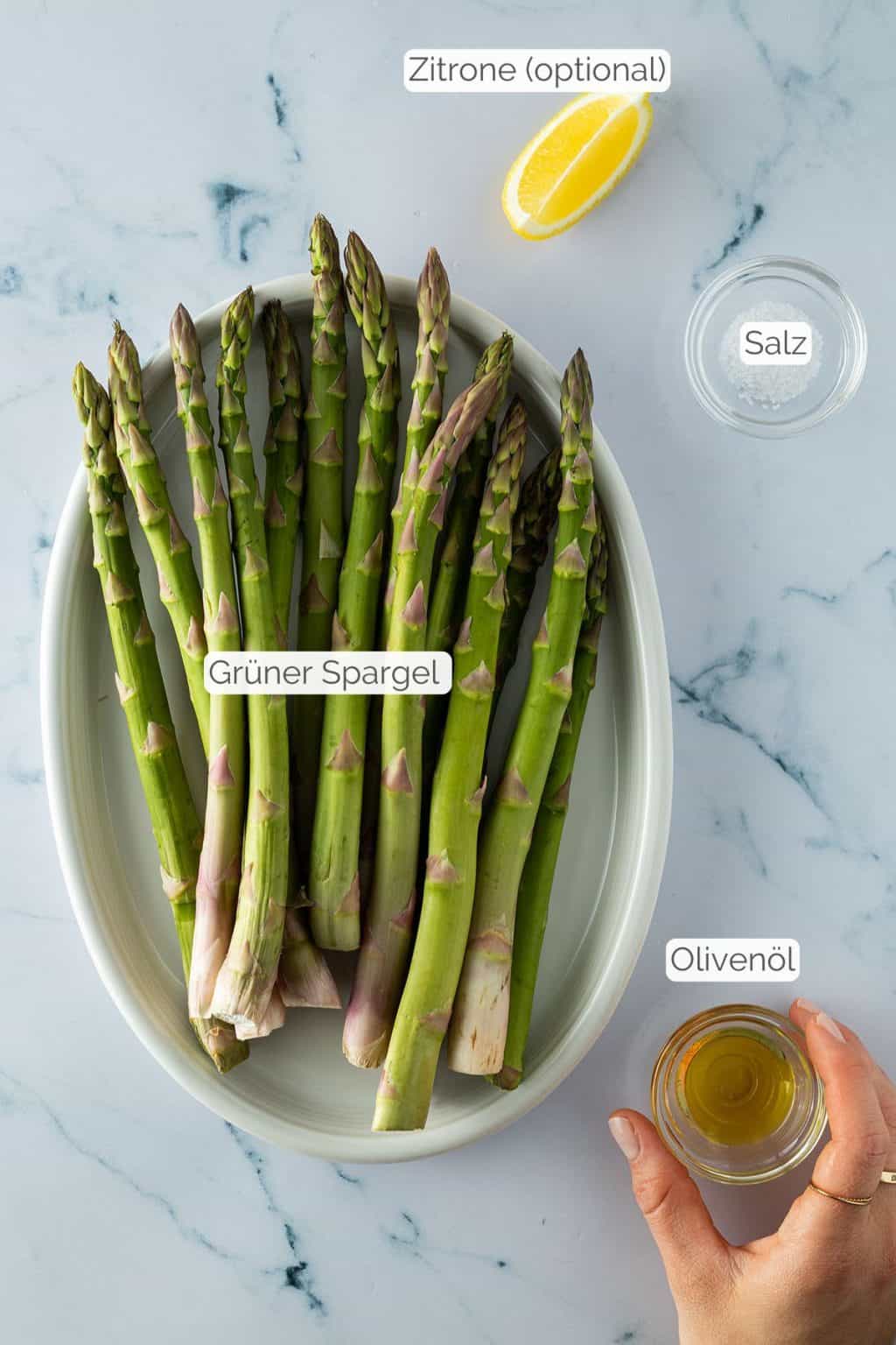 Grüner Spargel im Airfryer